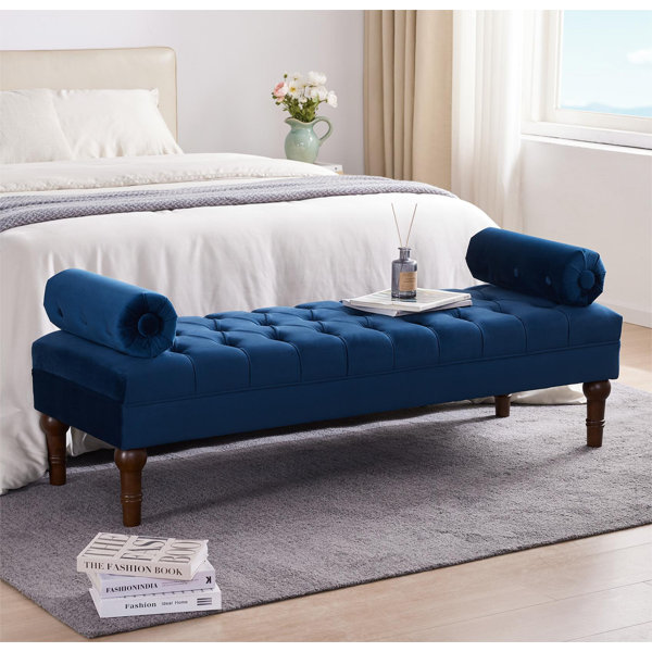 House of Hampton® Gerfen Velvet Upholstered Bench & Reviews - Wayfair ...