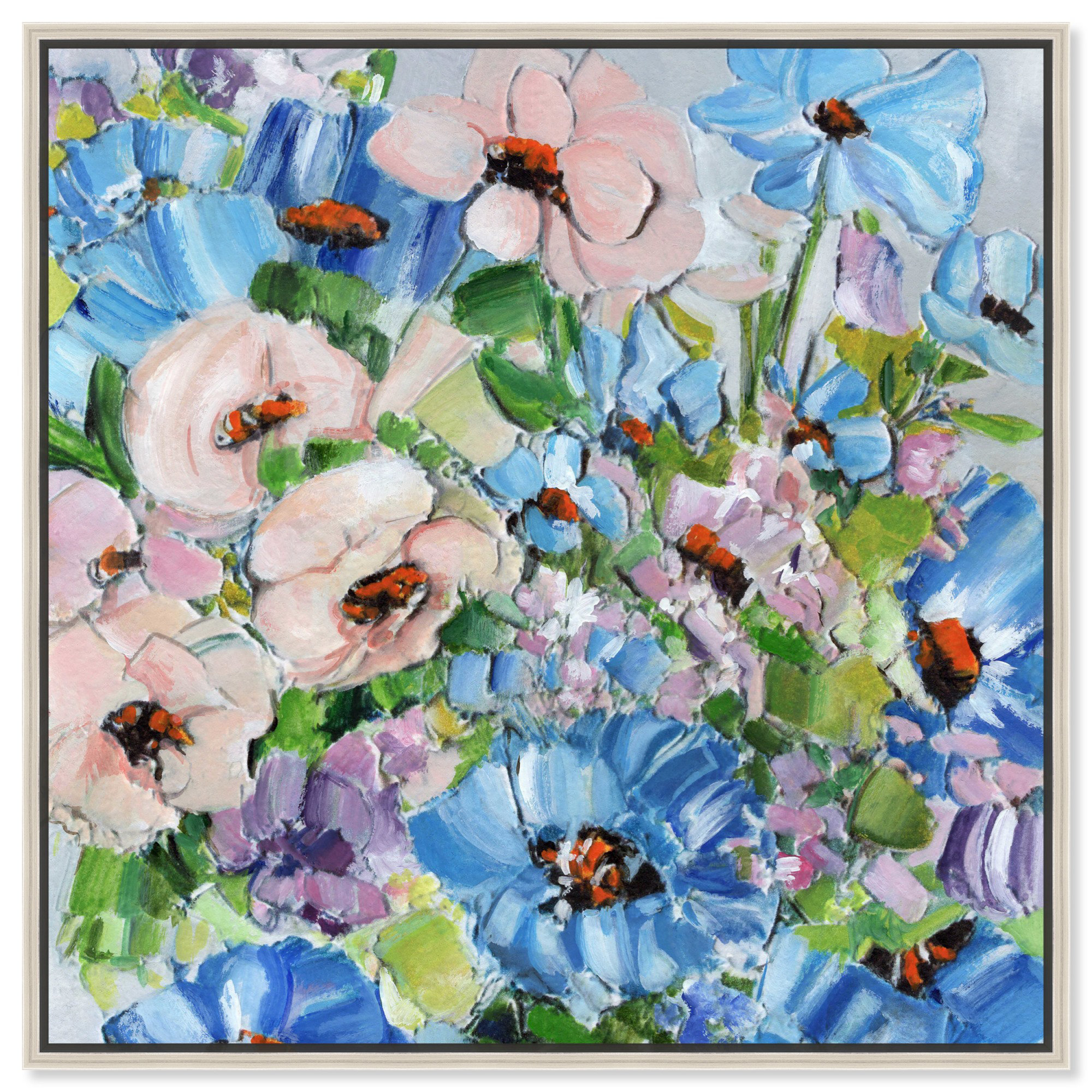 Art Remedy Summer Feelings Canvas Light Colors Flower Art Prints by Art ...