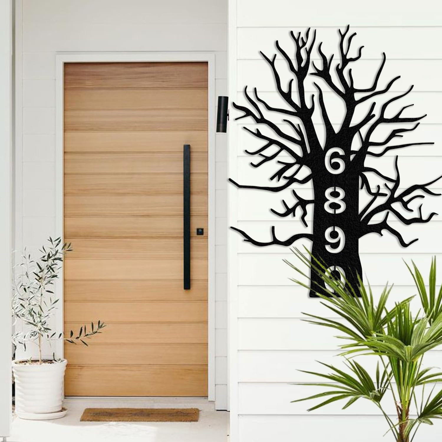 SIGNLEADER Custom Split Letter Monogram Outdoor Wall Décor | Wayfair