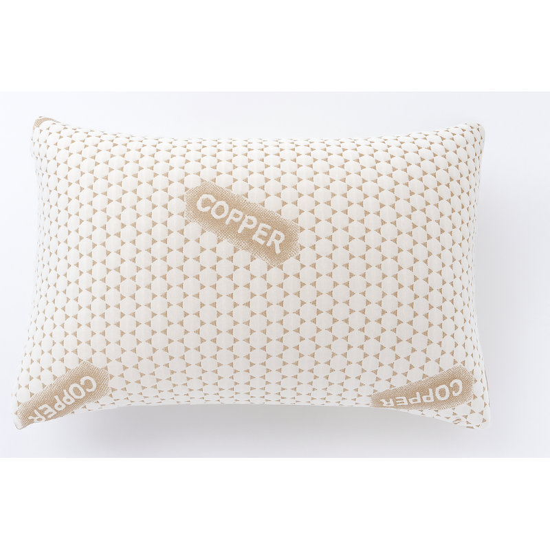 White Noise Copper Infused Memory Foam Pillow | Wayfair.co.uk