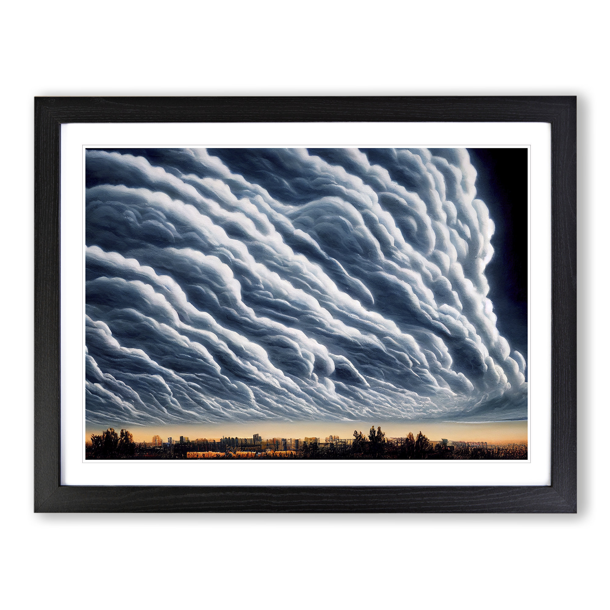 17 Stories Storm Cloud Sunrise - Picture Frame Graphic Art | Wayfair.co.uk