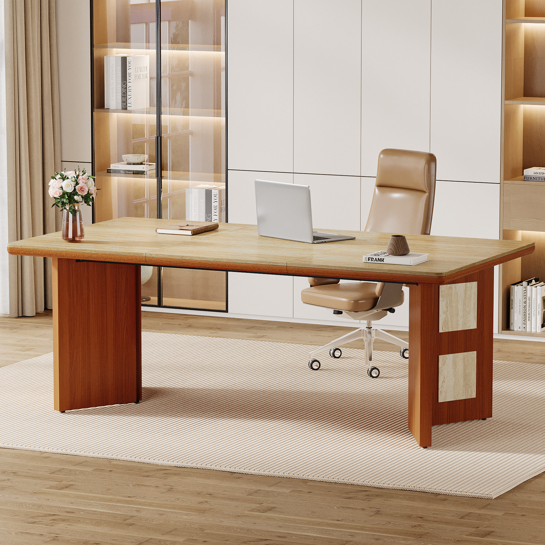 Ebern Designs 5.9 Ft Conference Table, Modern Rectangle Meeting Room ...