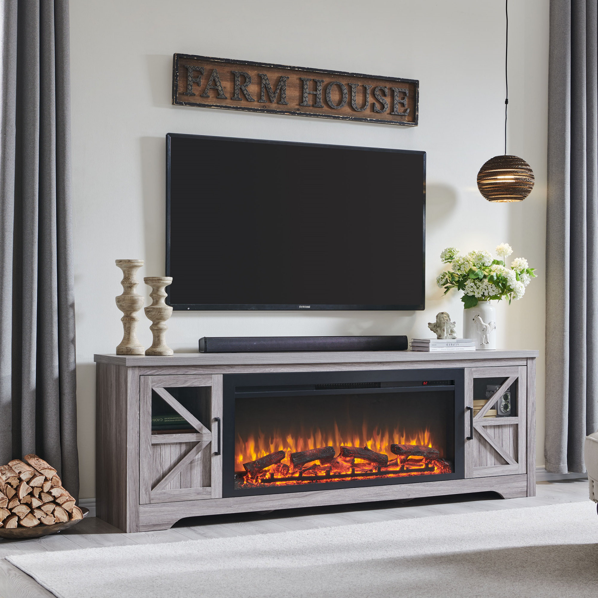 Ophelia & Co. 75" Fireplace TV Stand For Tvs Up To 80",With 44 ...
