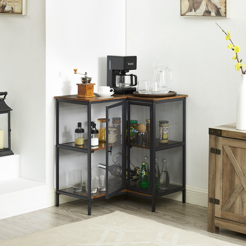 Trent Austin Design® Piscitelli 2 - Door L-shaped Corner Accent Cabinet ...