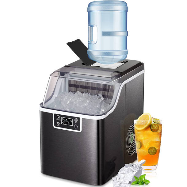 Deco Chef 40 Lb. Daily Production Cube Clear Ice Portable Ice Maker ...