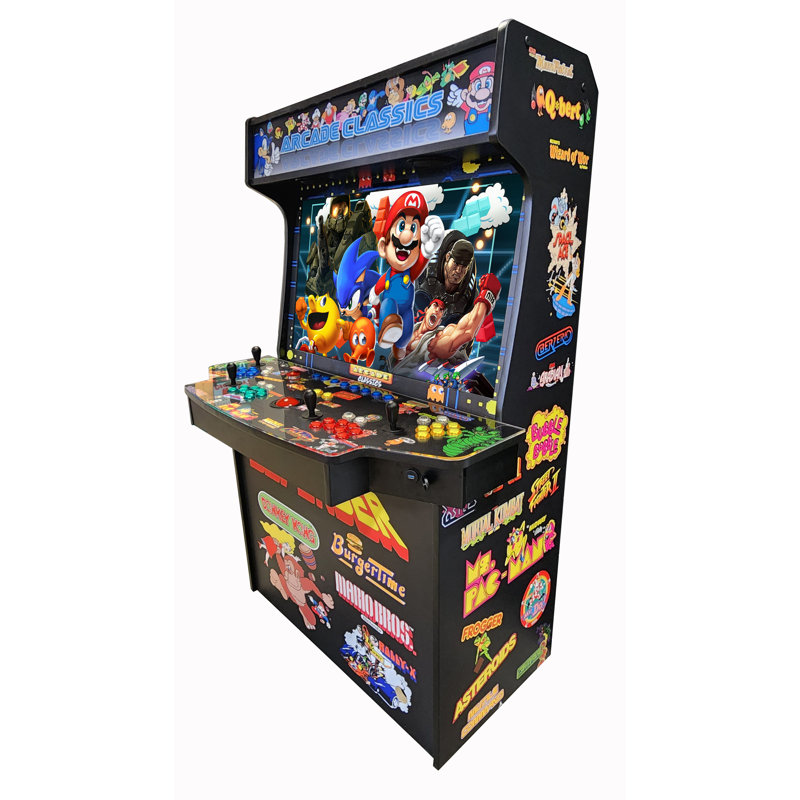 N2fun Mame/Hyperspin 4 Player Plug-in Full Size Arcade Machine with ...