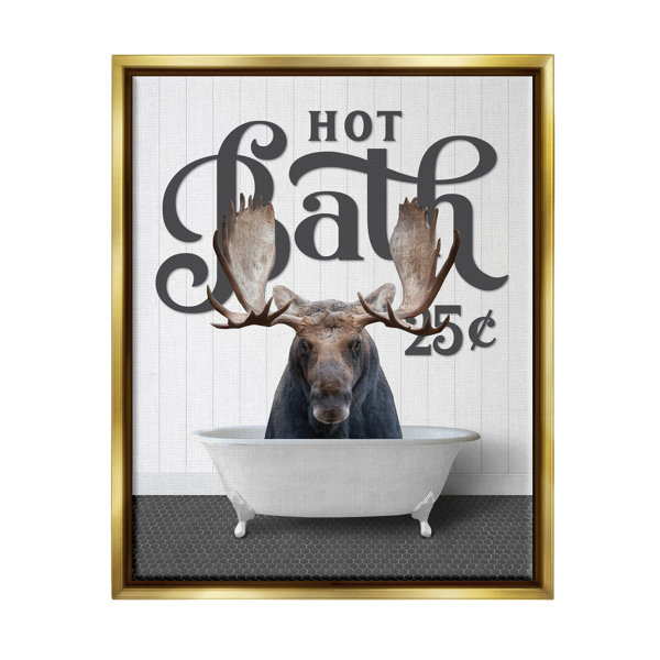 Trinx " Vintage Moose Tub " by Lettered And Lined | Wayfair