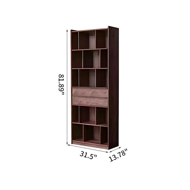 Parttlion Japanese style simple solid wood bookcase | Wayfair