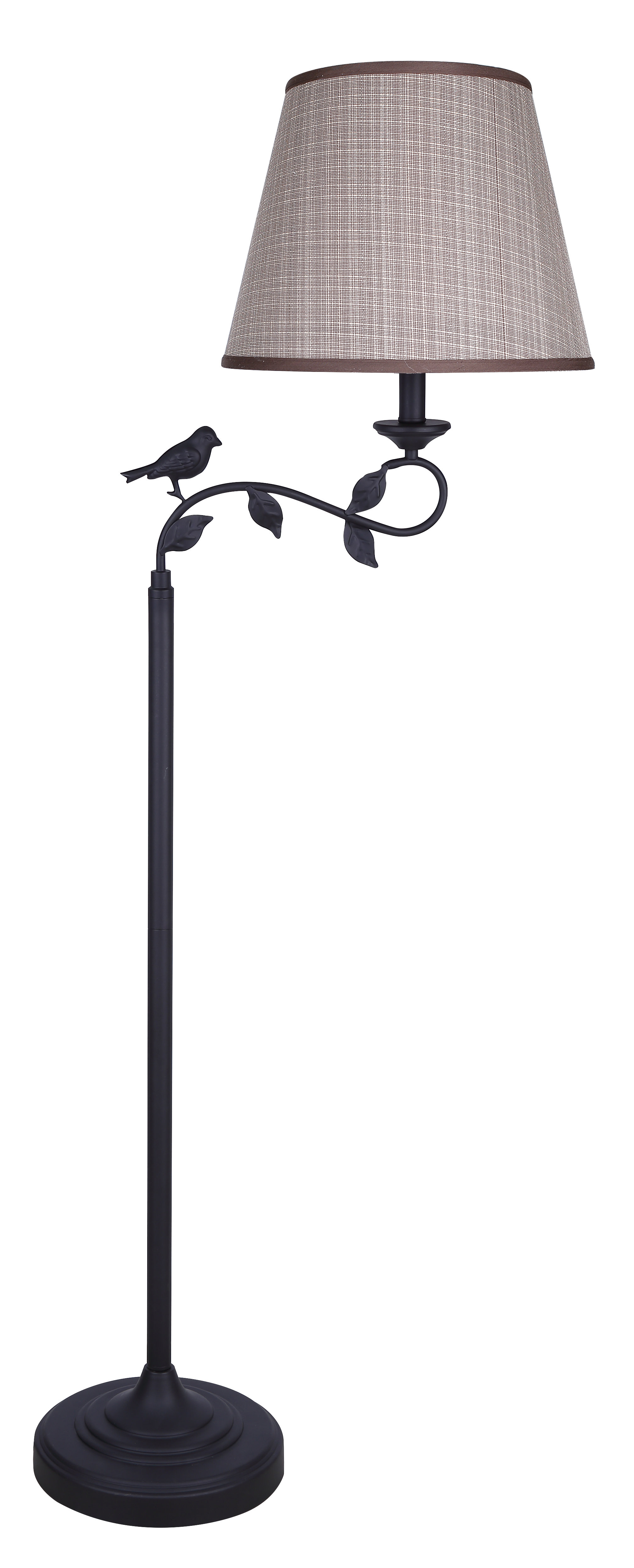 Winston Porter Tiniya 1 Light Floor Lamp With Oil Rubbed Bronze Finish ...