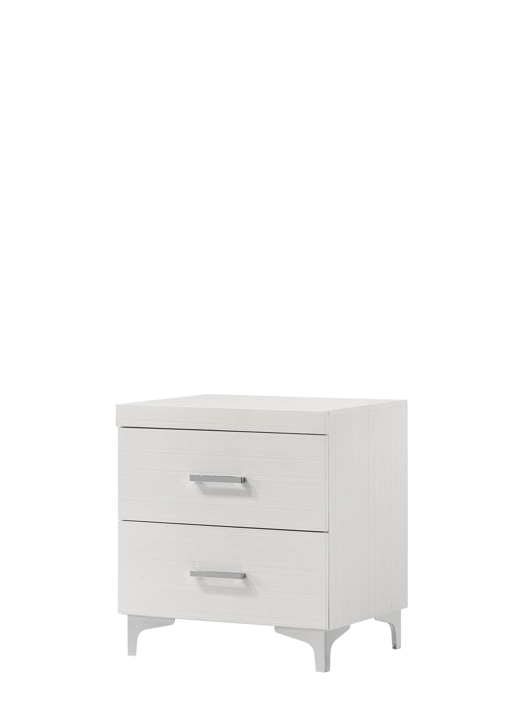 Orren Ellis Heily 2-Drawer Nightstand in White - Wayfair Canada