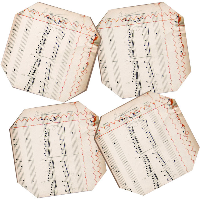 Deny Designs 5 Piece Lovely Music Coaster Set | Wayfair