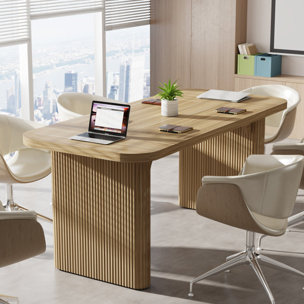 Millwood Pines Rectangle Conference Meeting Room Table & Reviews | Wayfair