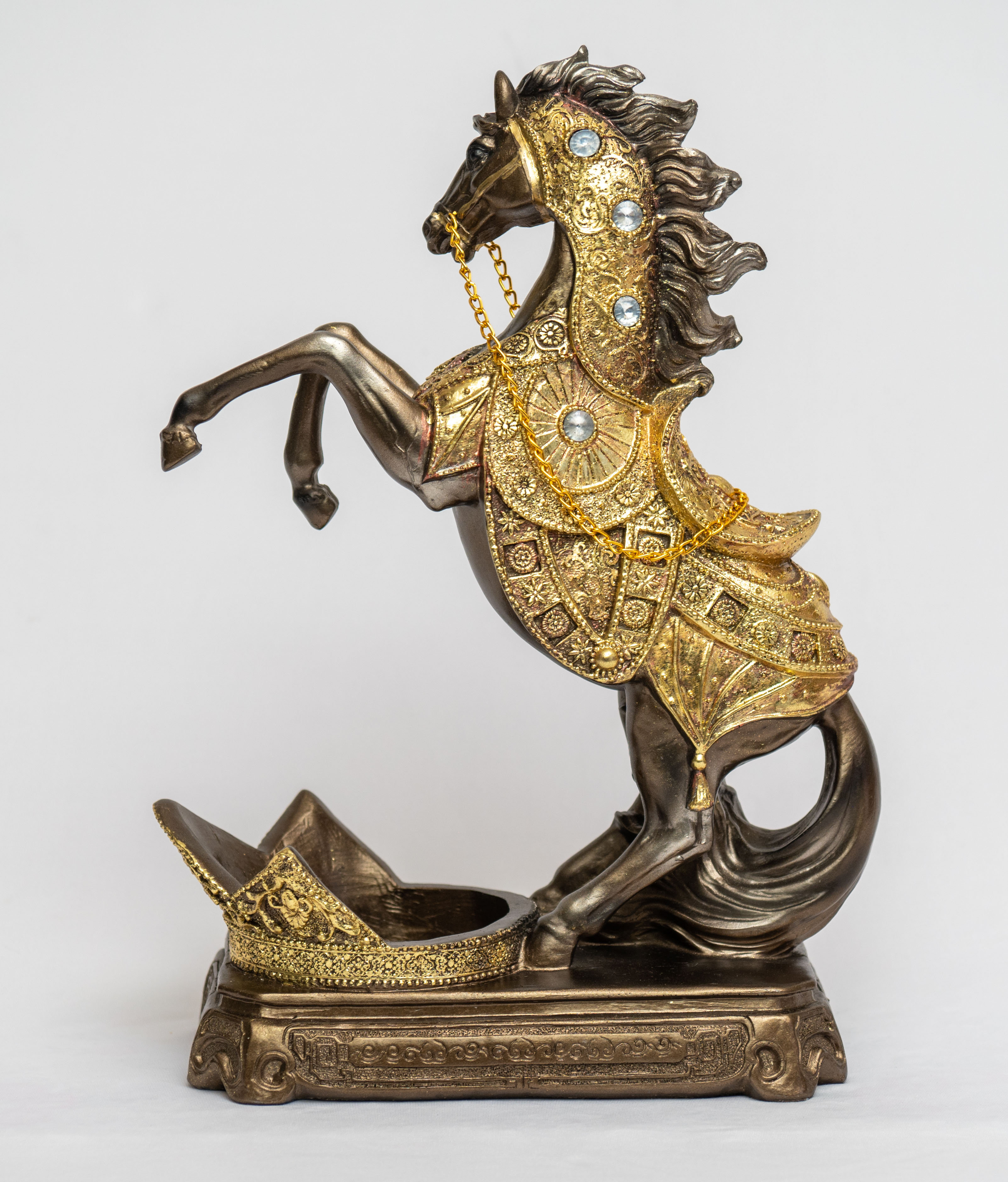 Dalax Beautiful Horse Wine Bottle Holder Animal Figurine Wine Cabinet ...