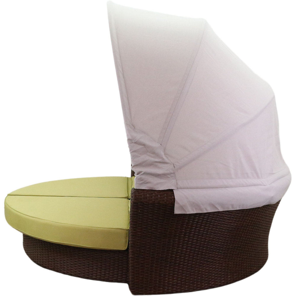 Brayden Studio® Linton Modern Outdoor Expandable Oval Daybed | Wayfair