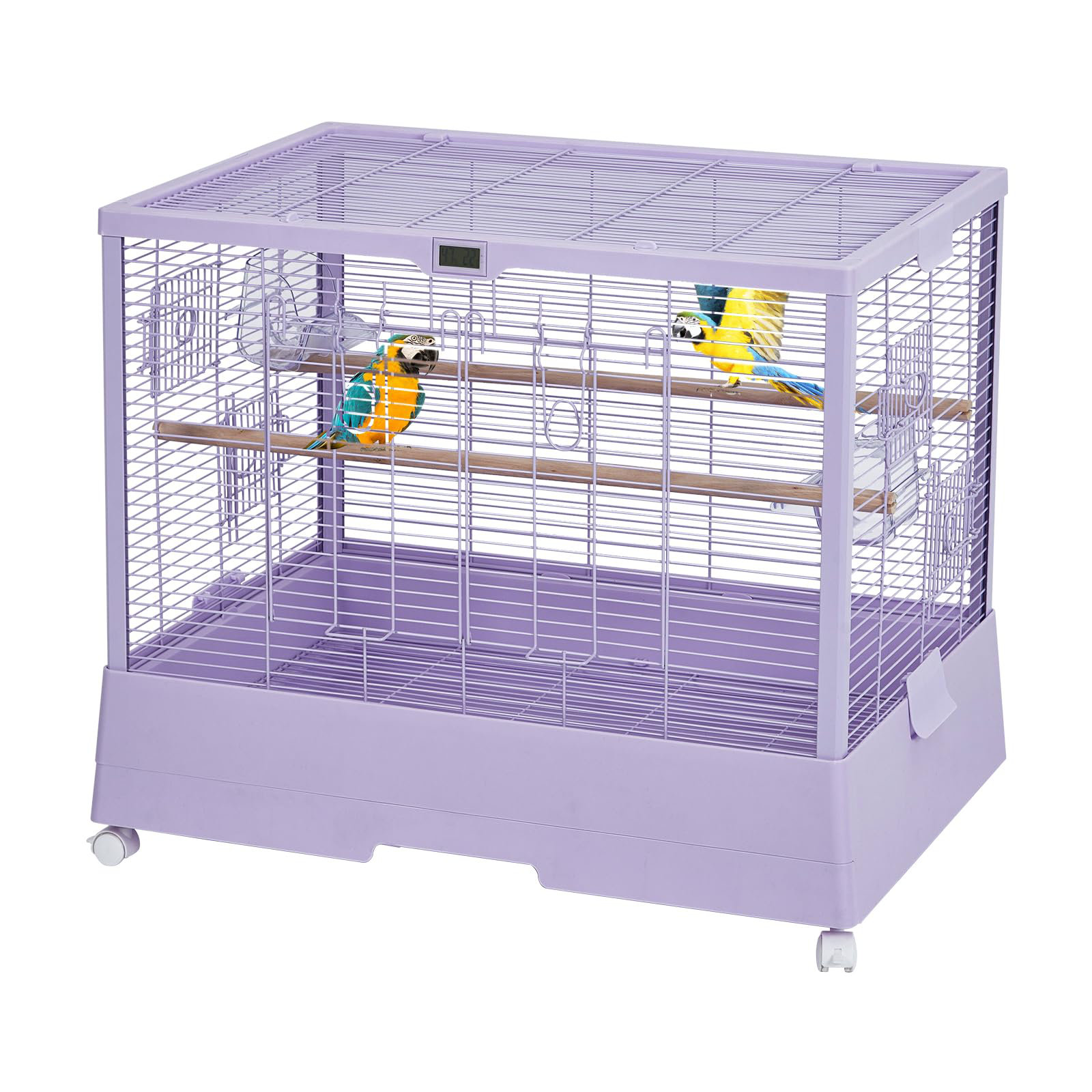 Ebern Designs Pet Large Bird Cage, Wrought Iron Parrot Cage with ...