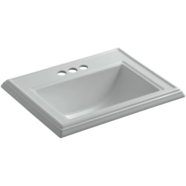 Kohler Memoirs® Rectangular Drop-In Bathroom Sink with Overflow ...