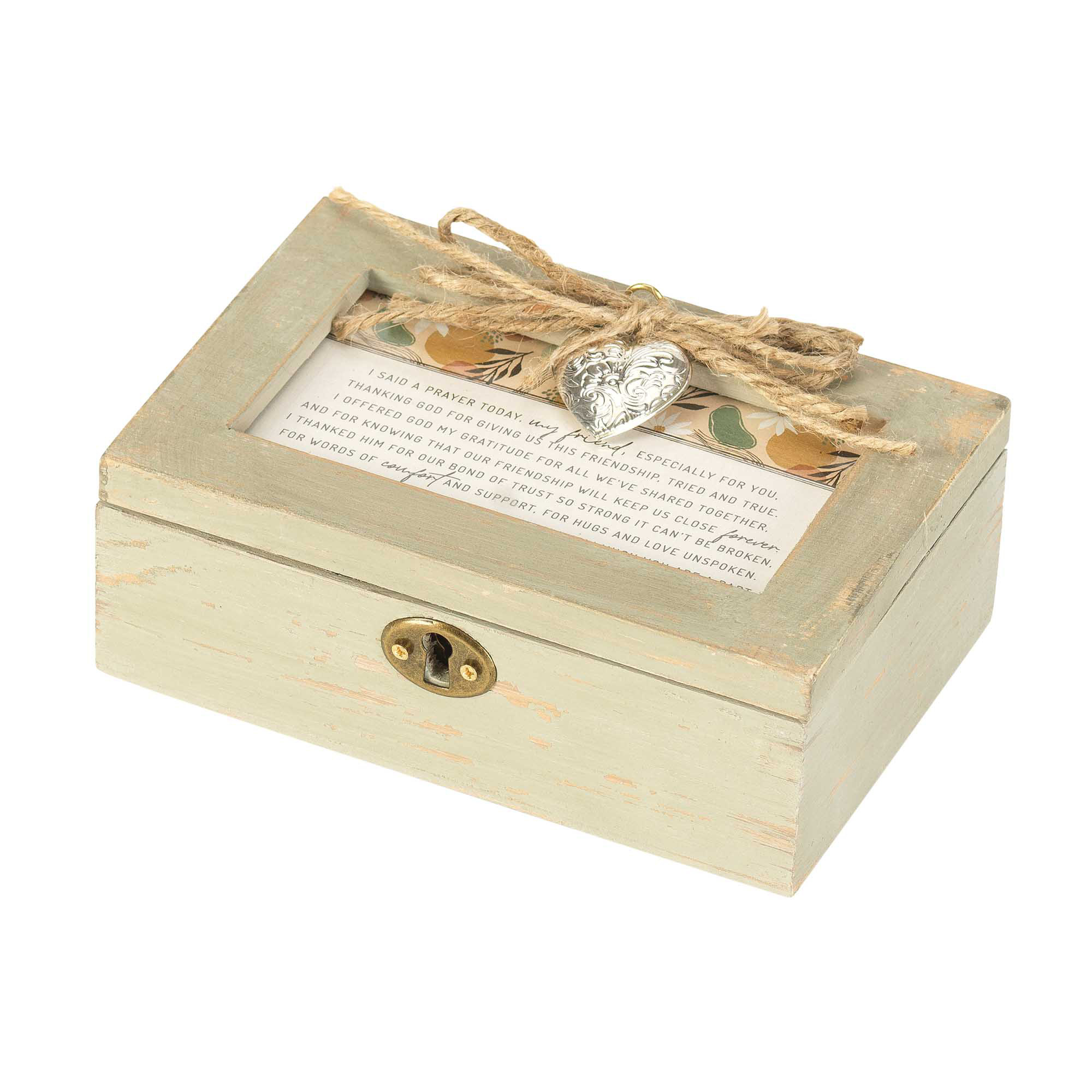 Gracie Oaks Lazzara Heart of Friend Memory Box | Wayfair