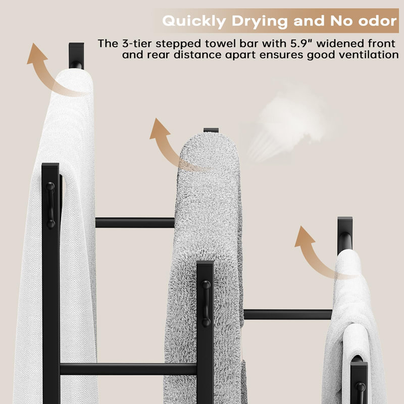 BINNBOX 3 Tier Towel Stand Blanket Rack | Wayfair