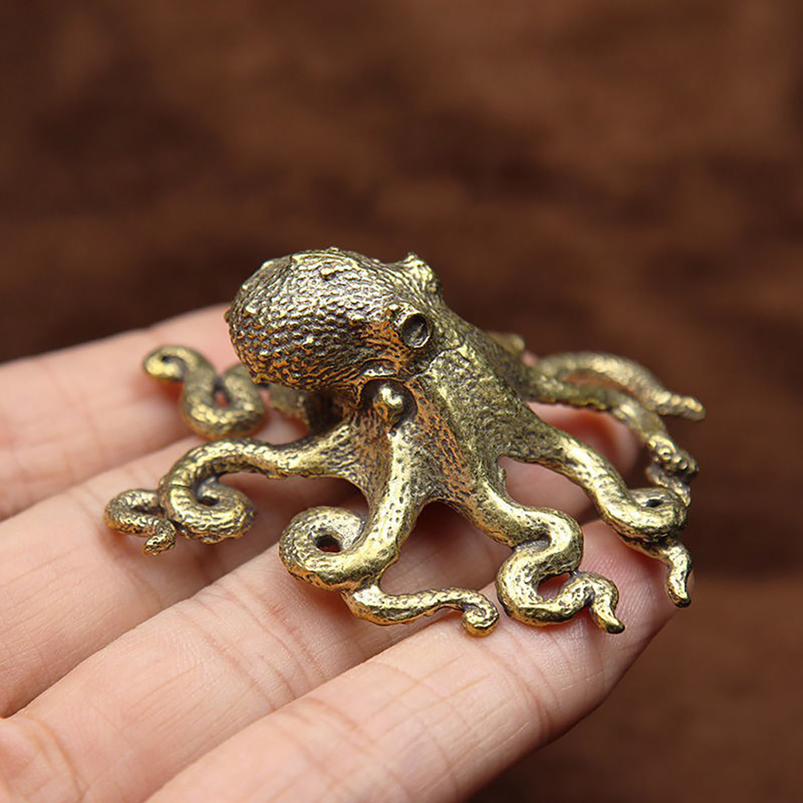 Astoria Grand Octopus Ornament Tabletop Retro Alloy Octopus Squid ...