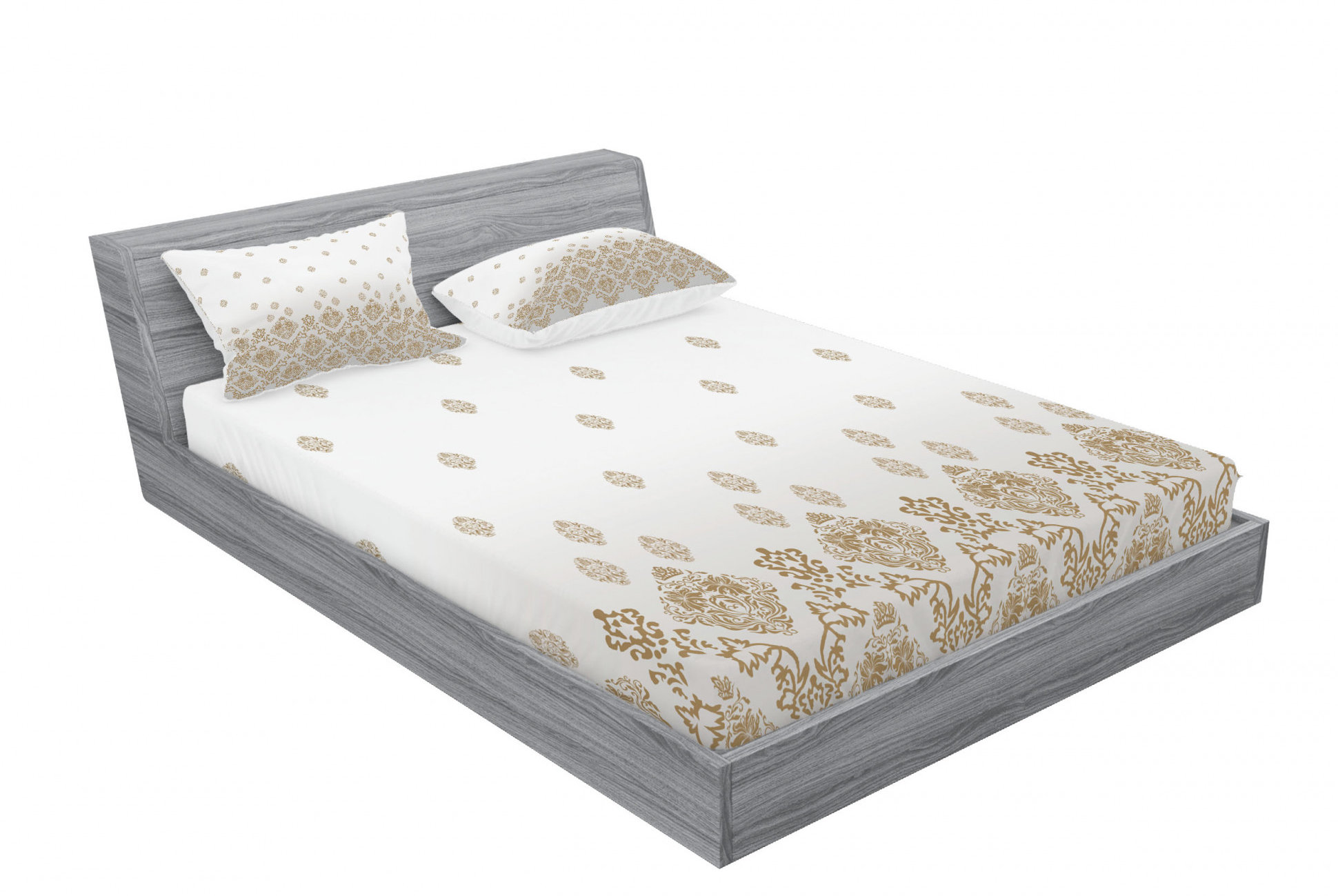 Ambesonne Victorian Damask Sheet Set | Wayfair