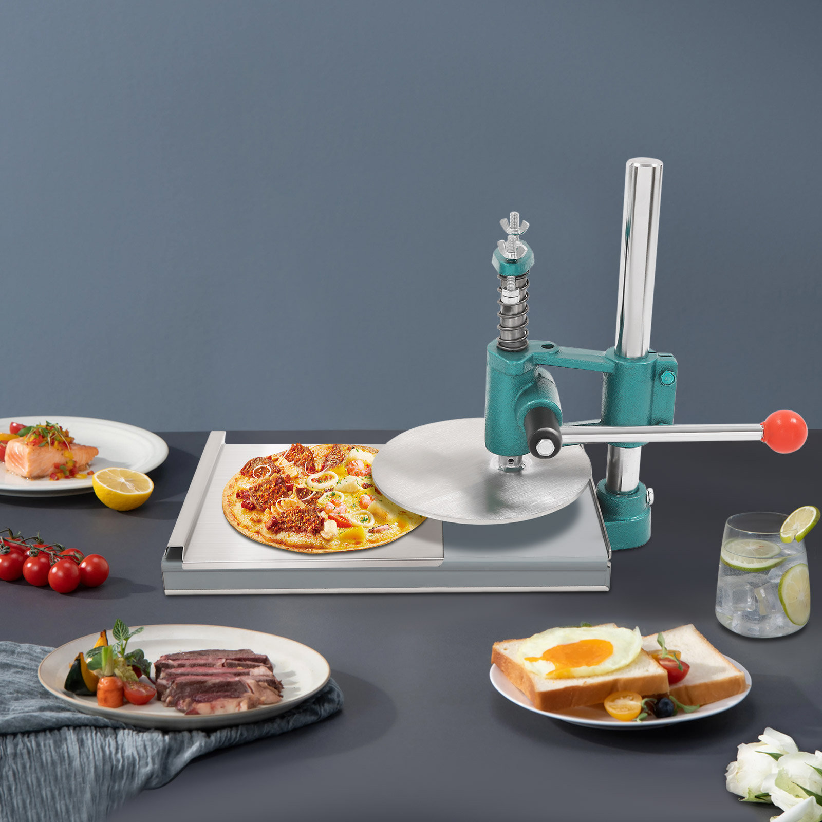 CNCEST 7.9" Stainless-Steel Pastry Pizza Press Machine - Wayfair Canada