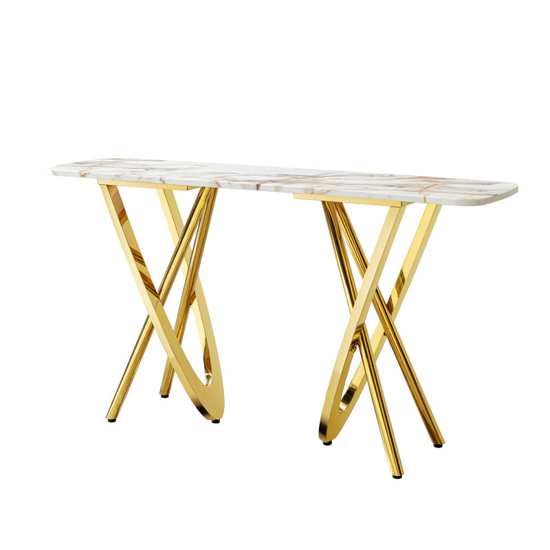 Everly Quinn Modern Rectangle Console Table | Wayfair