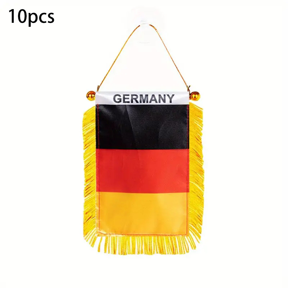 Trinx 10Pcs German Window Hanging Flag De Deu Deutschland 3X4 Inch ...