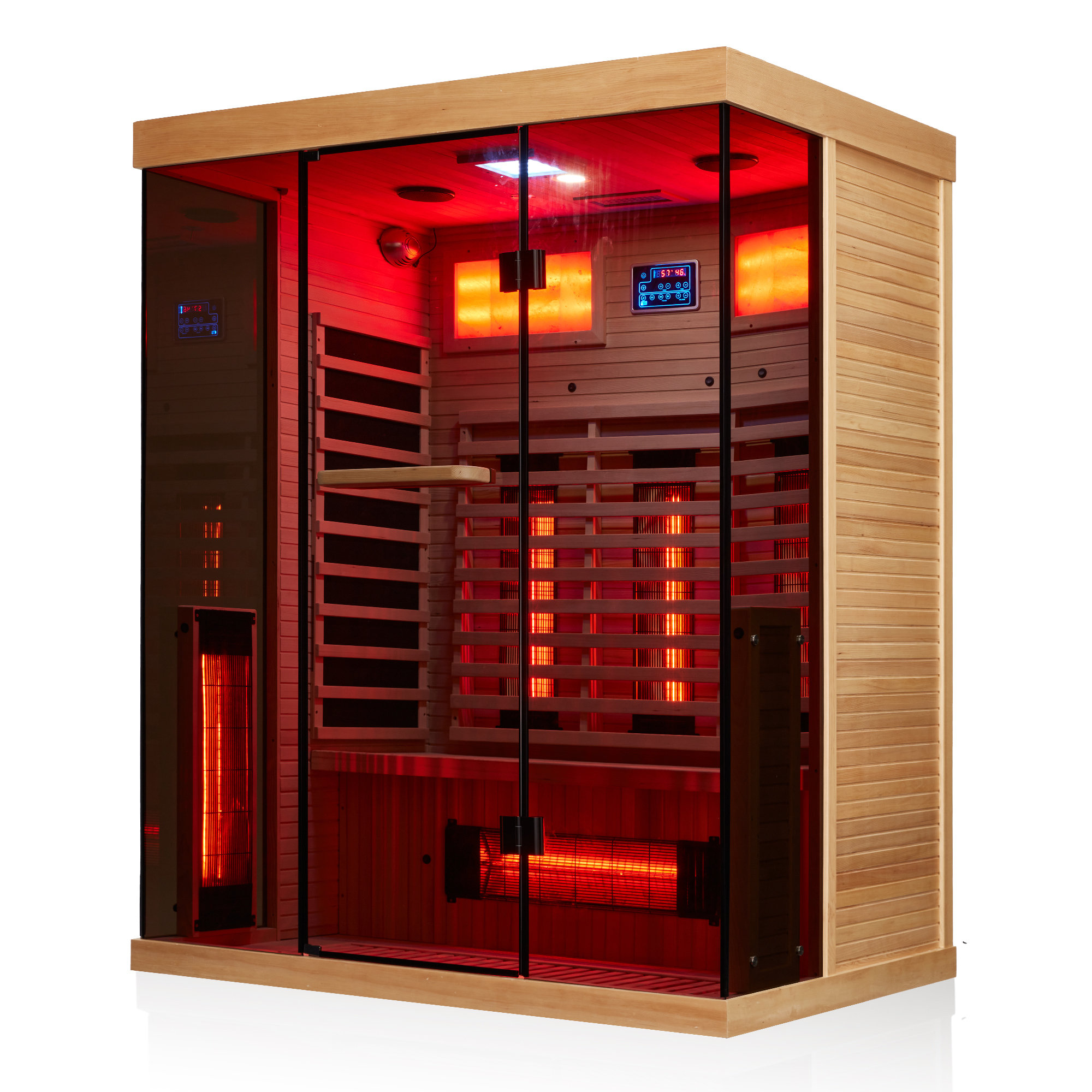 Erommy 2-3 Person Portable Sauna, Far Infrared Sauna In Hemlock | Wayfair