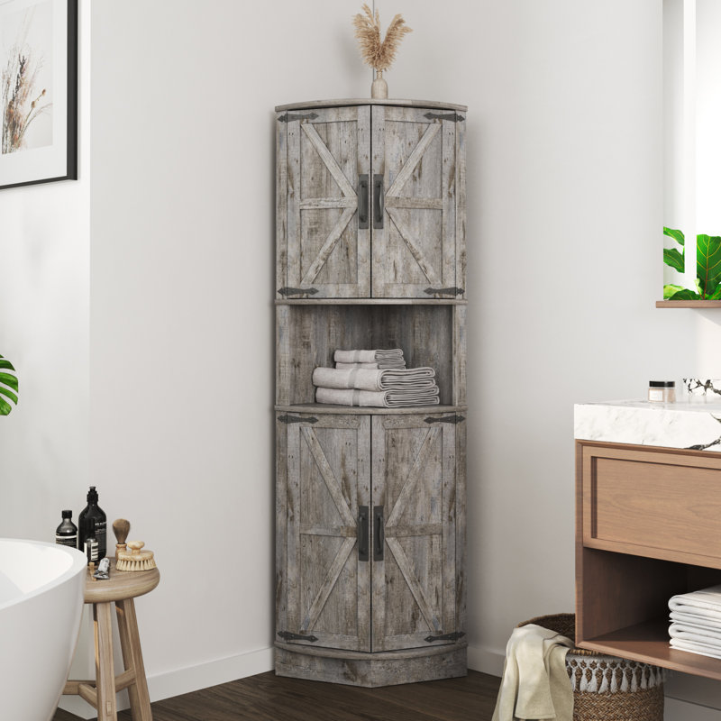 rustic corner unit