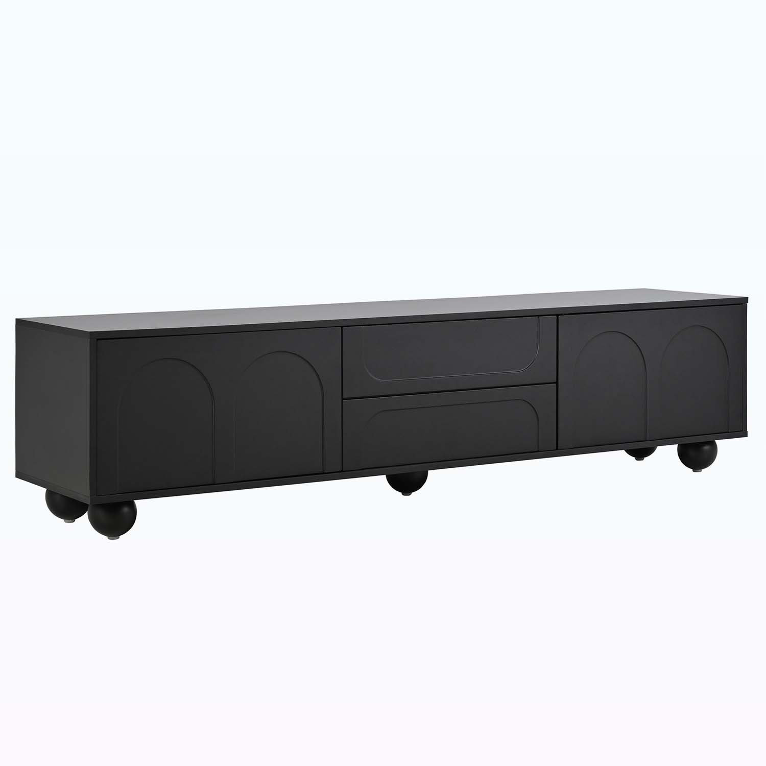 Hokku Designs Minimalist Media Console Table with Rebound Device | Wayfair
