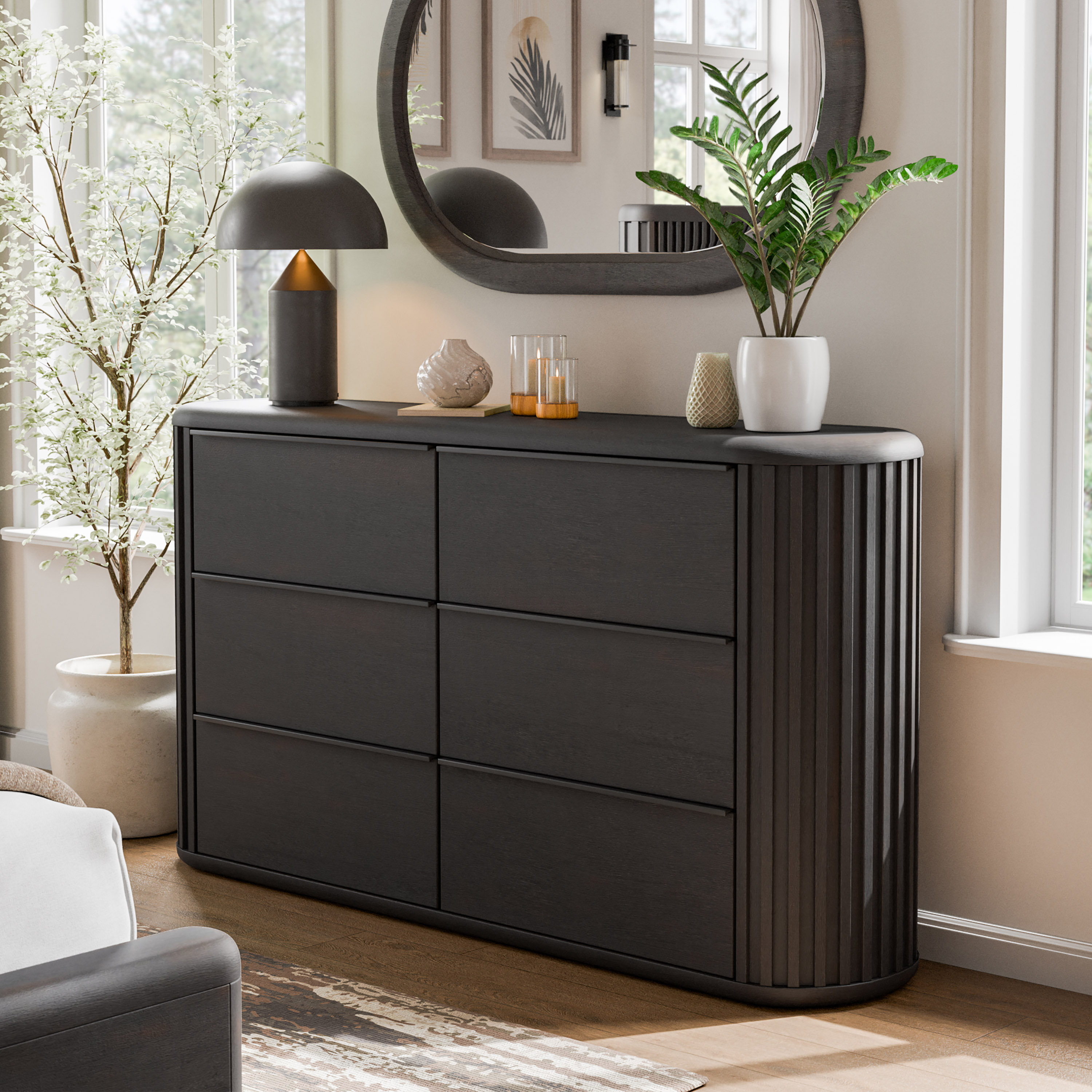 Latitude Run® Anatolija Varghese 6-Drawer Solid Wood Double Dresser | Wayfair