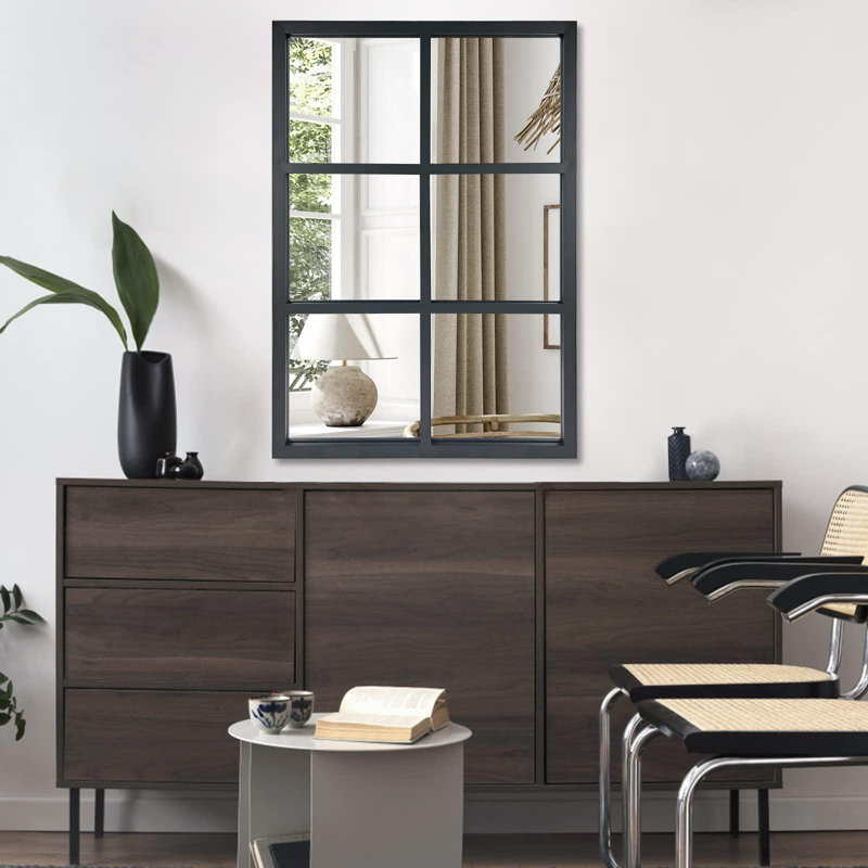 Latitude Run® Farmhouse Rectangular Window Wall Mirror | Wayfair