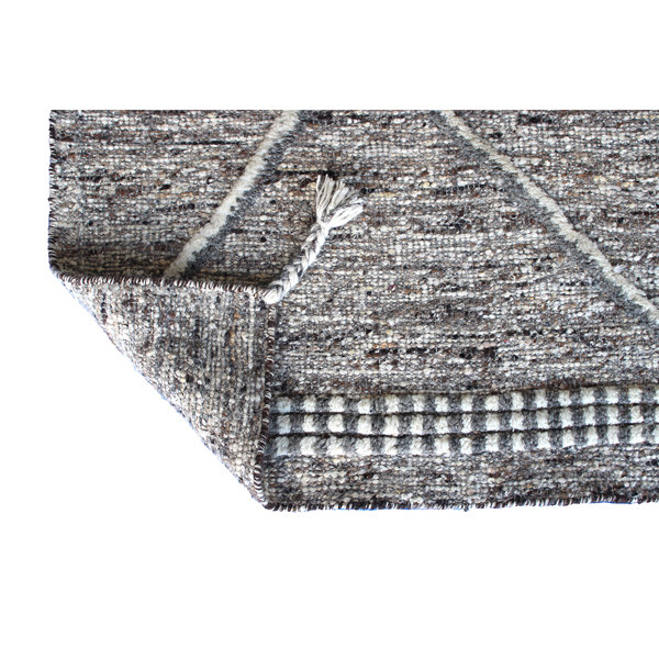 Bokara Rug Co., Inc. Moroccan Hand-Knotted High-Quality Brown and Gray ...