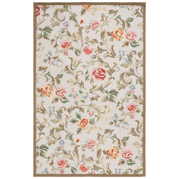 Safavieh Chelsea Hand Hooked Wool Floral Rug | Wayfair