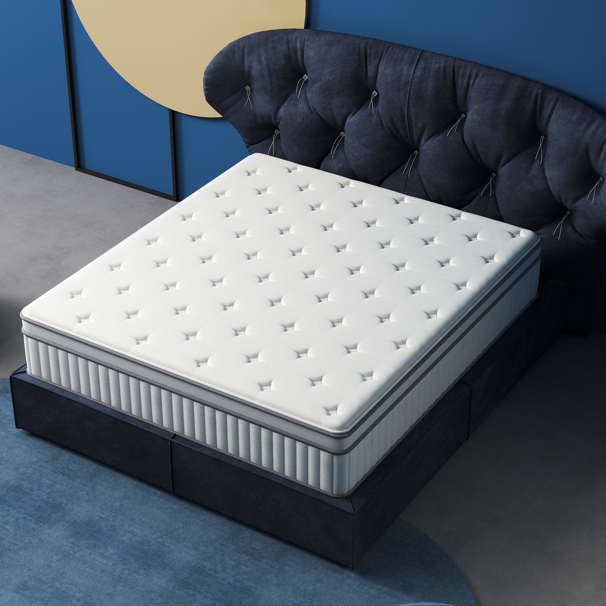 Ebern Designs 10“/12”/14“ CertiPUR-US Certified Medium Memory Foam ...