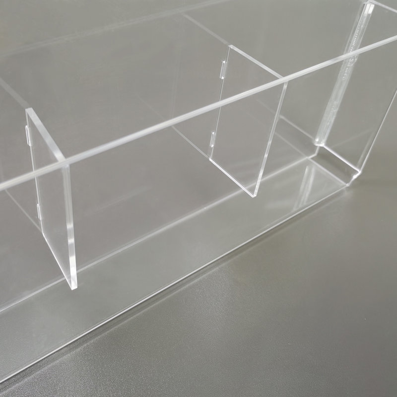 Hokku Designs Acrylic Literature Rack, Wall-mount Brochure Magazine ...