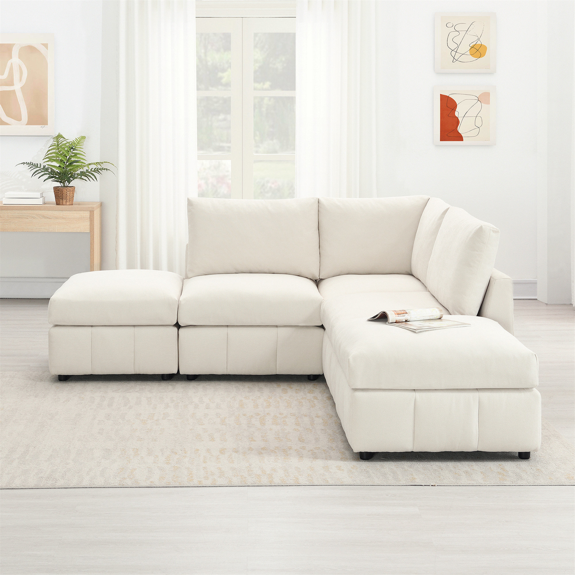 Latitude Run® Rayvyn 93.00'' Round Arms Sofa | Wayfair