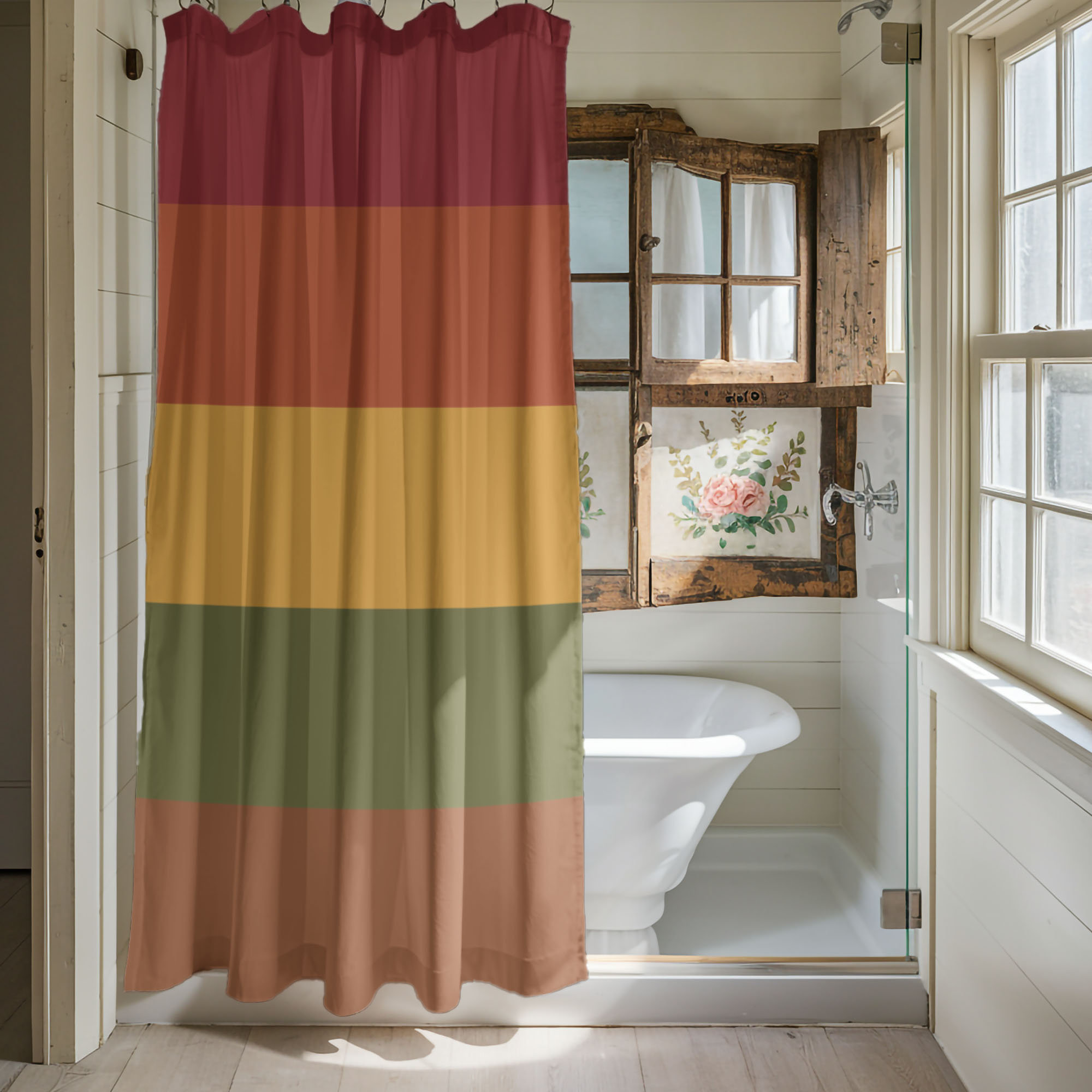 East Urban Home Mahogany Mesh - Premium Shower Curtain | Wayfair