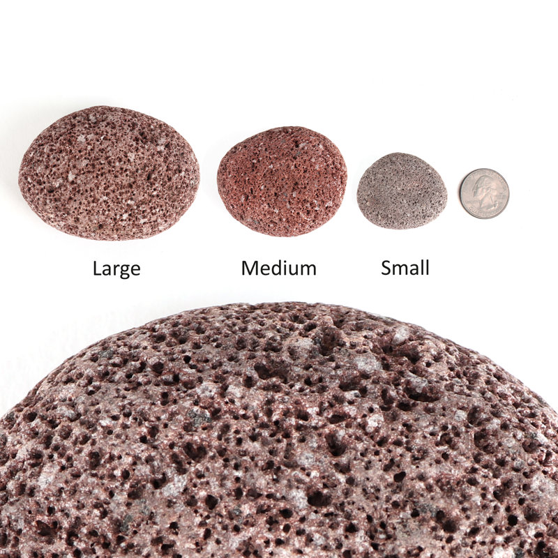 Blue Ridge Brand - Fire Pit Lava Rocks - SM, MD, LG Blend | Wayfair