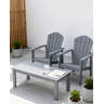 Highland Dunes 3-piece Hdpe Adirondack Patio Furniture Set - 2 ...