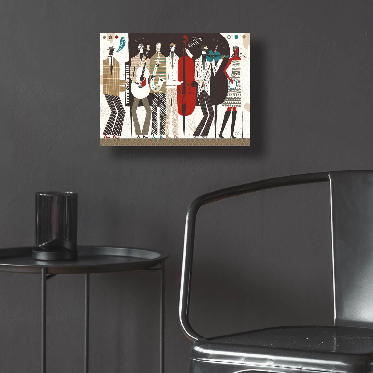 Winston Porter 'The Band Neutral' by Michael Mullan Acrylic Glass Wall ...