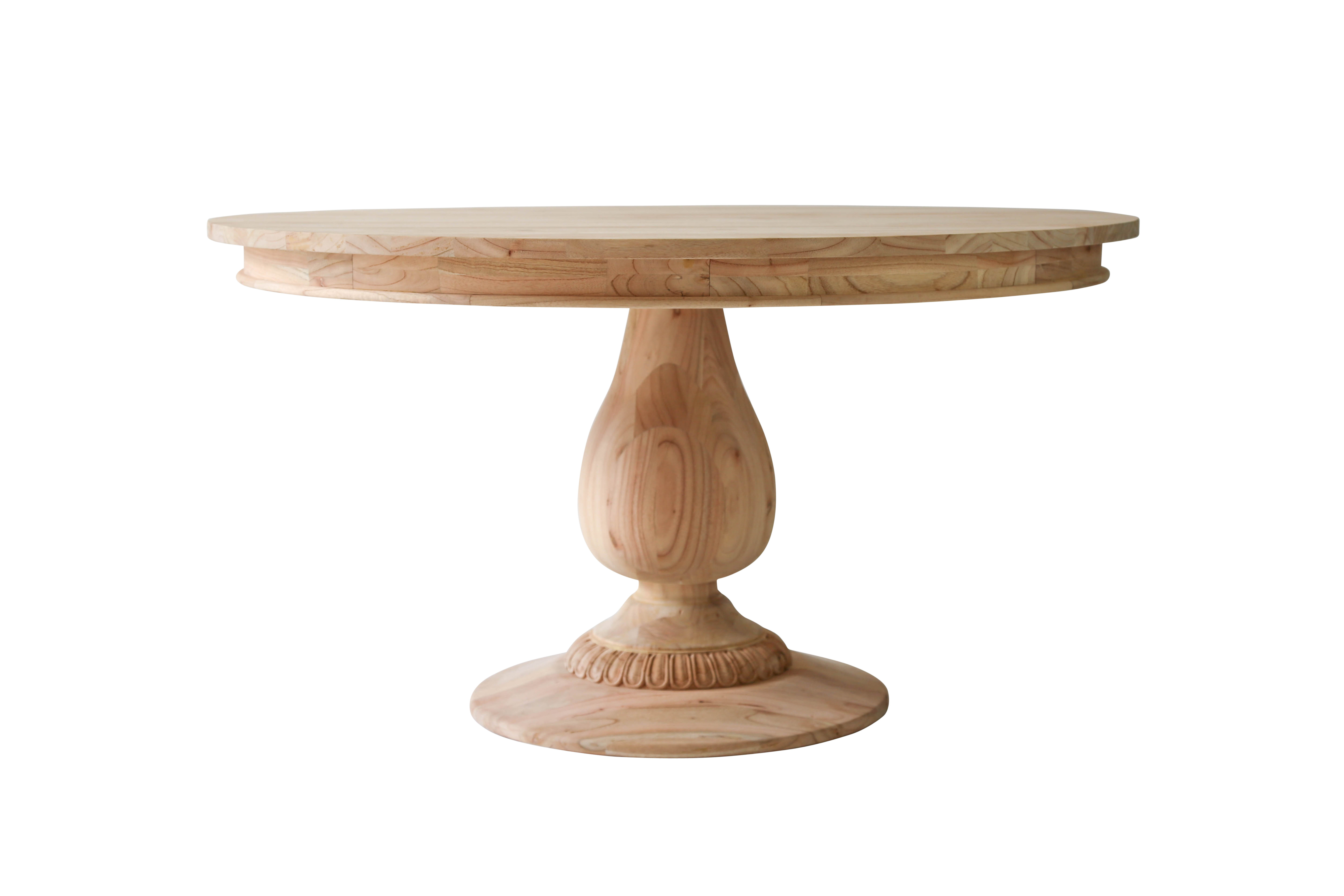 Ave Home Raw Solid Wood Pedestal Dining Table & Reviews | Perigold