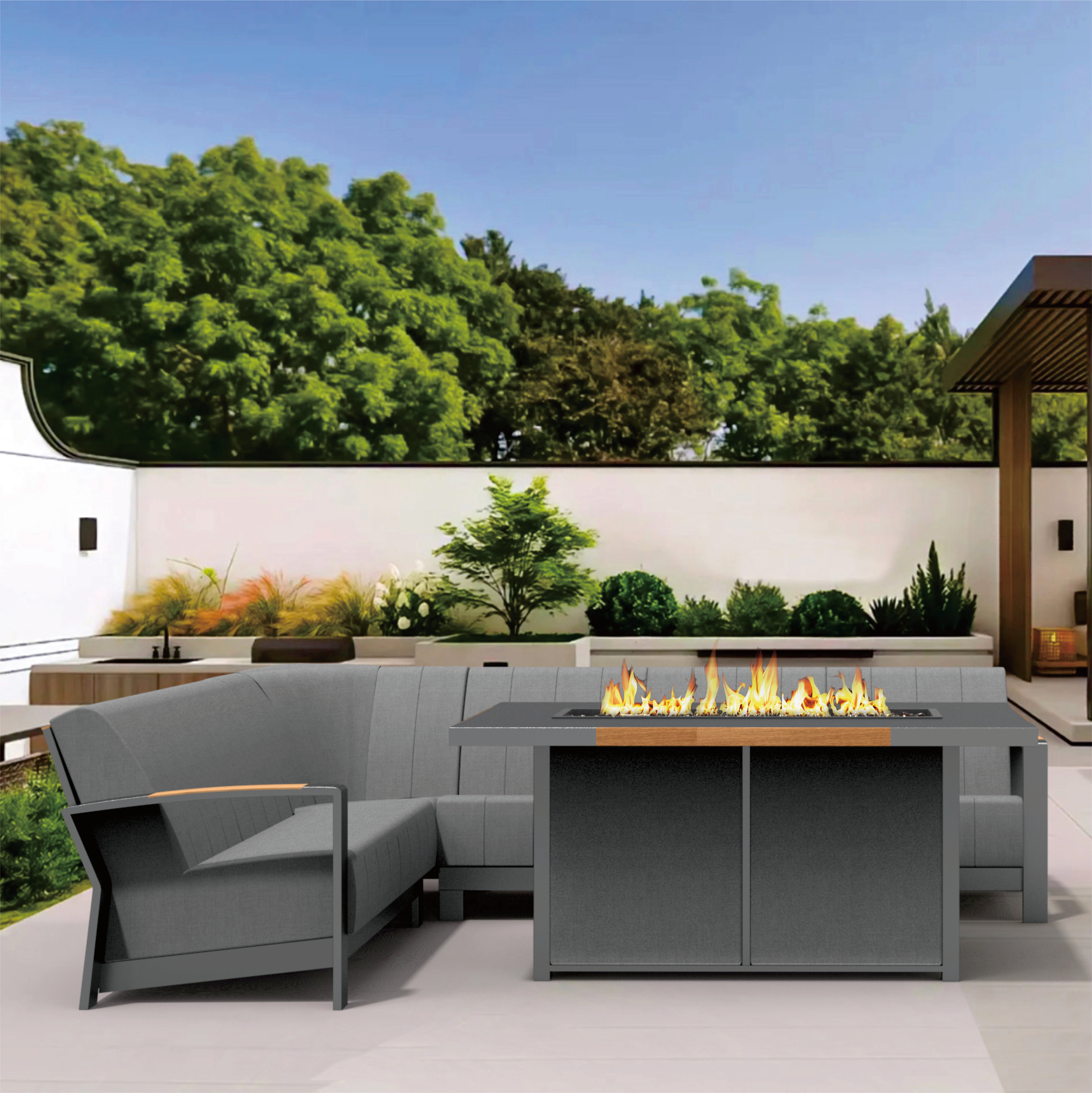 Moda Furnishings Lois 6 Piece Seating Group with Cushions - Wayfair Canada