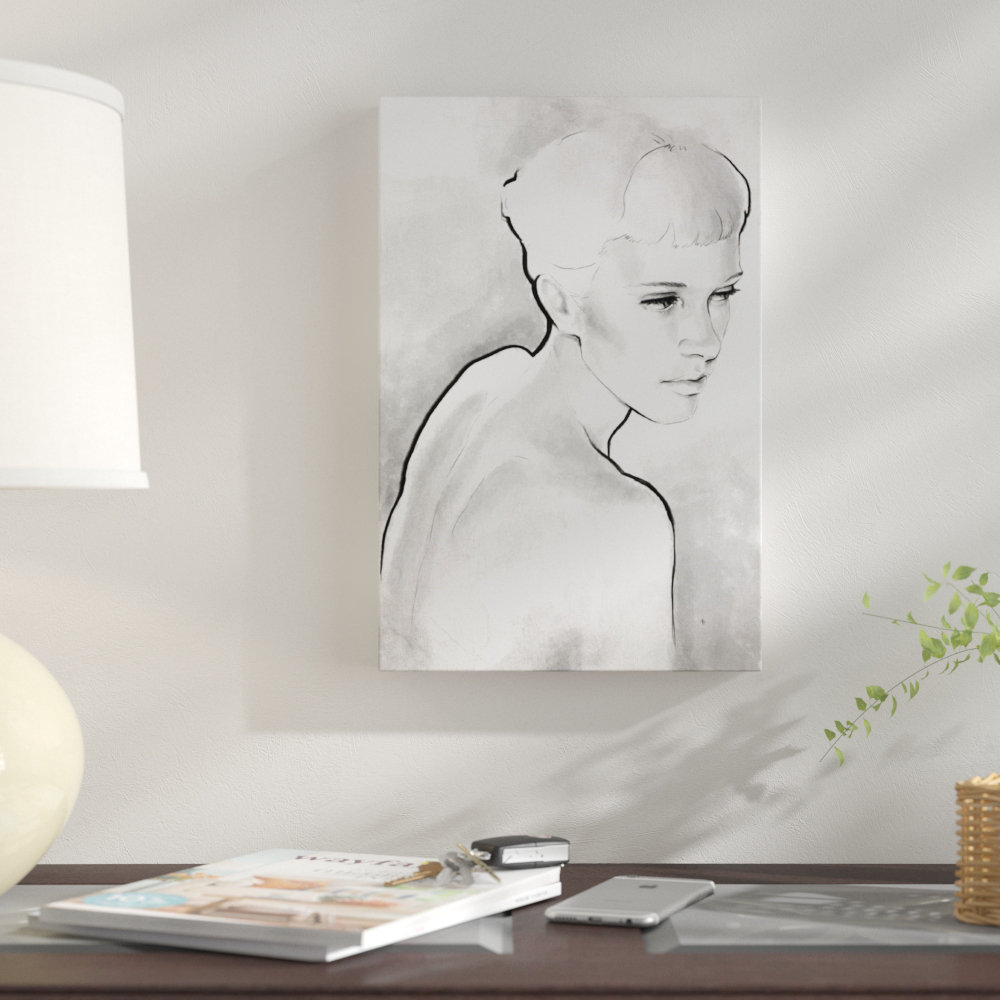 Winston Porter Shaded Contour by Oliver Gal - Drawing Print on Canvas ...