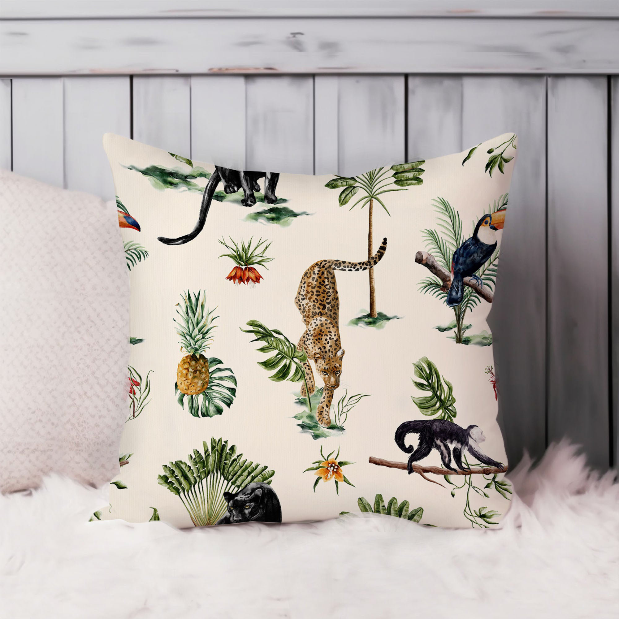 Ethan Taylor Animals Boho Cheetah Pattern I Bohemian Throw Pillow Cover ...