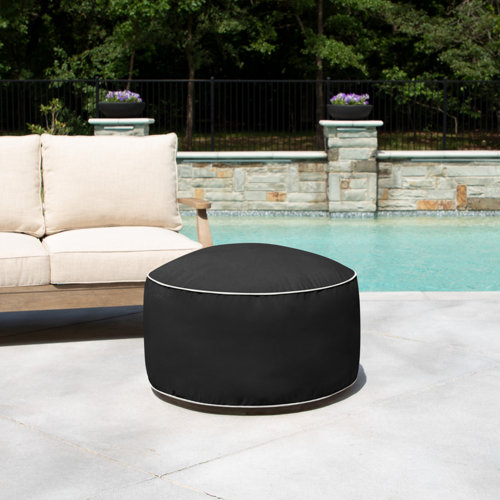 Wade Logan® Ansam Outdoor Ottoman with Sunbrella Cushion & Reviews ...