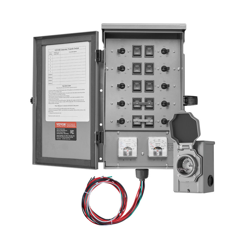 Stellweilan Tessberg Manual Transfer Switch 30A Generator Transfer ...