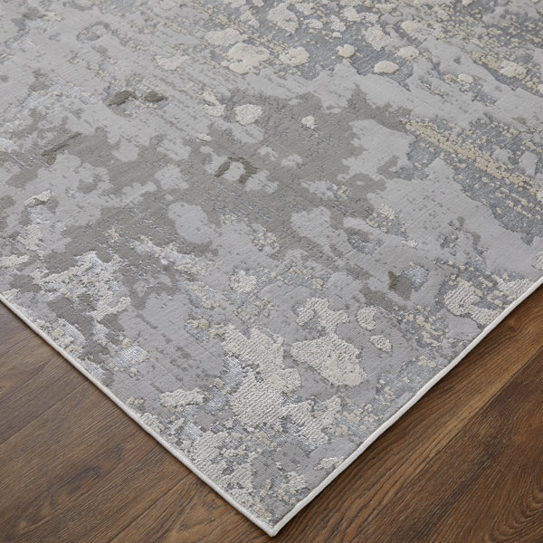 Trent Austin Design® Devia Metallic Silver Rug & Reviews | Wayfair
