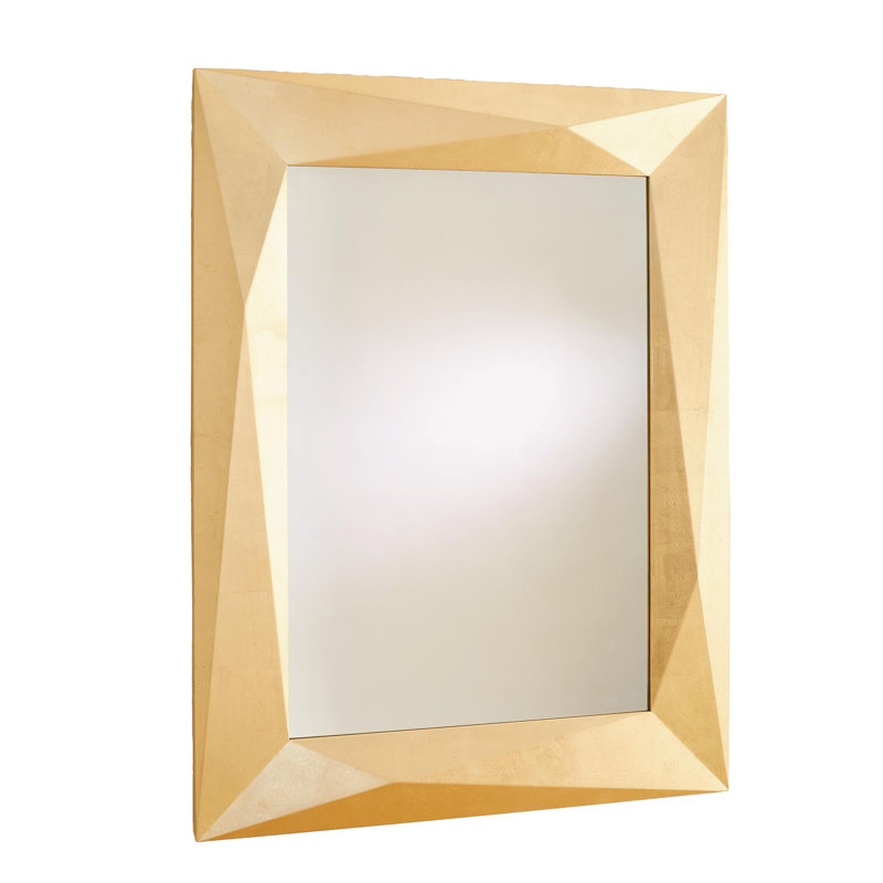 Global Views Angular Mirror-Gold Leaf | Perigold