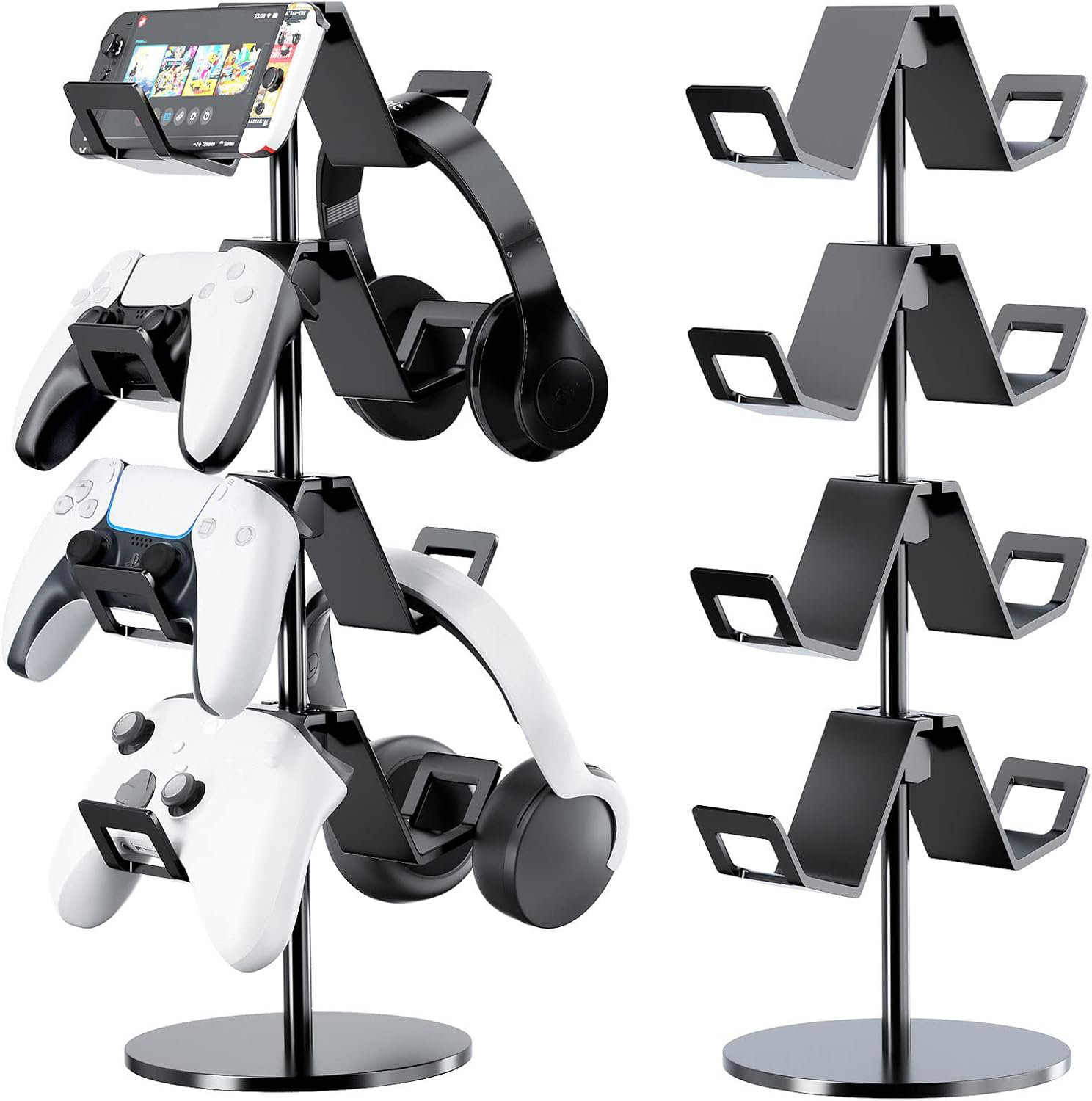 Hokku Designs Controller Holder 4 Tier,Headphone Stand - Adjustable ...